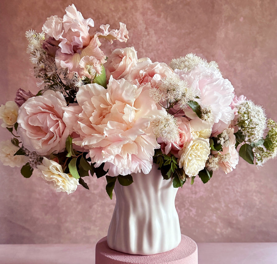 Barely Cinched Vase – Porcelain Vase for Loose Bouquets – Sullivan Owen