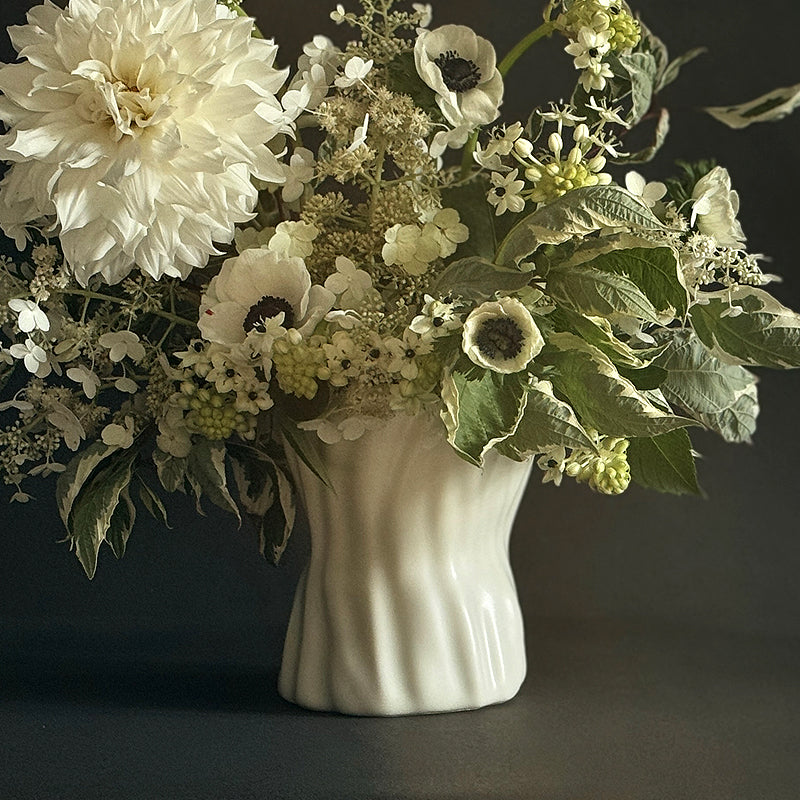 Barely Cinched Vase – Porcelain Vase for Loose Bouquets – Sullivan Owen