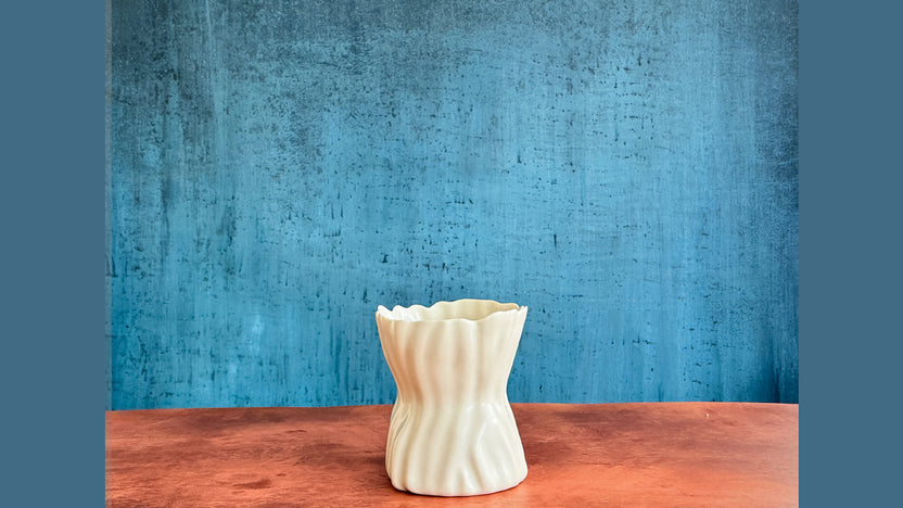 Barely Cinched Vase – Porcelain Vase for Loose Bouquets – Sullivan Owen